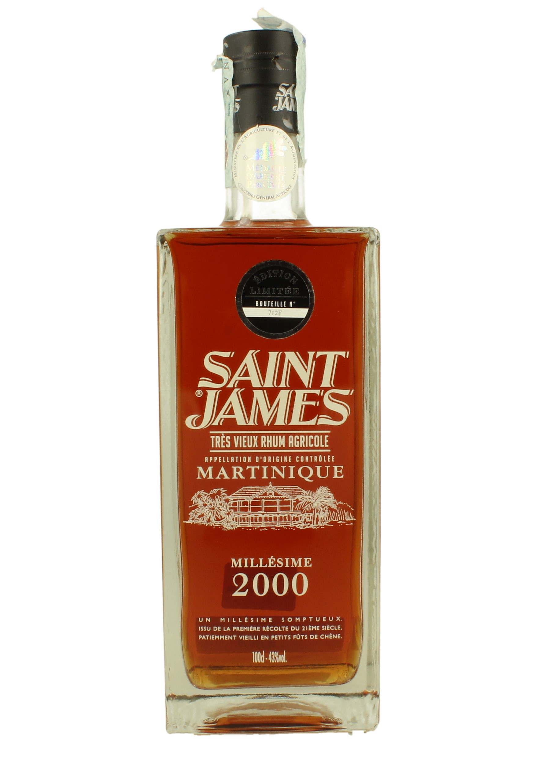 SAINT JAMES MARTINIQUE 2000 70 CL 43 % - Products - Whisky Antique ...