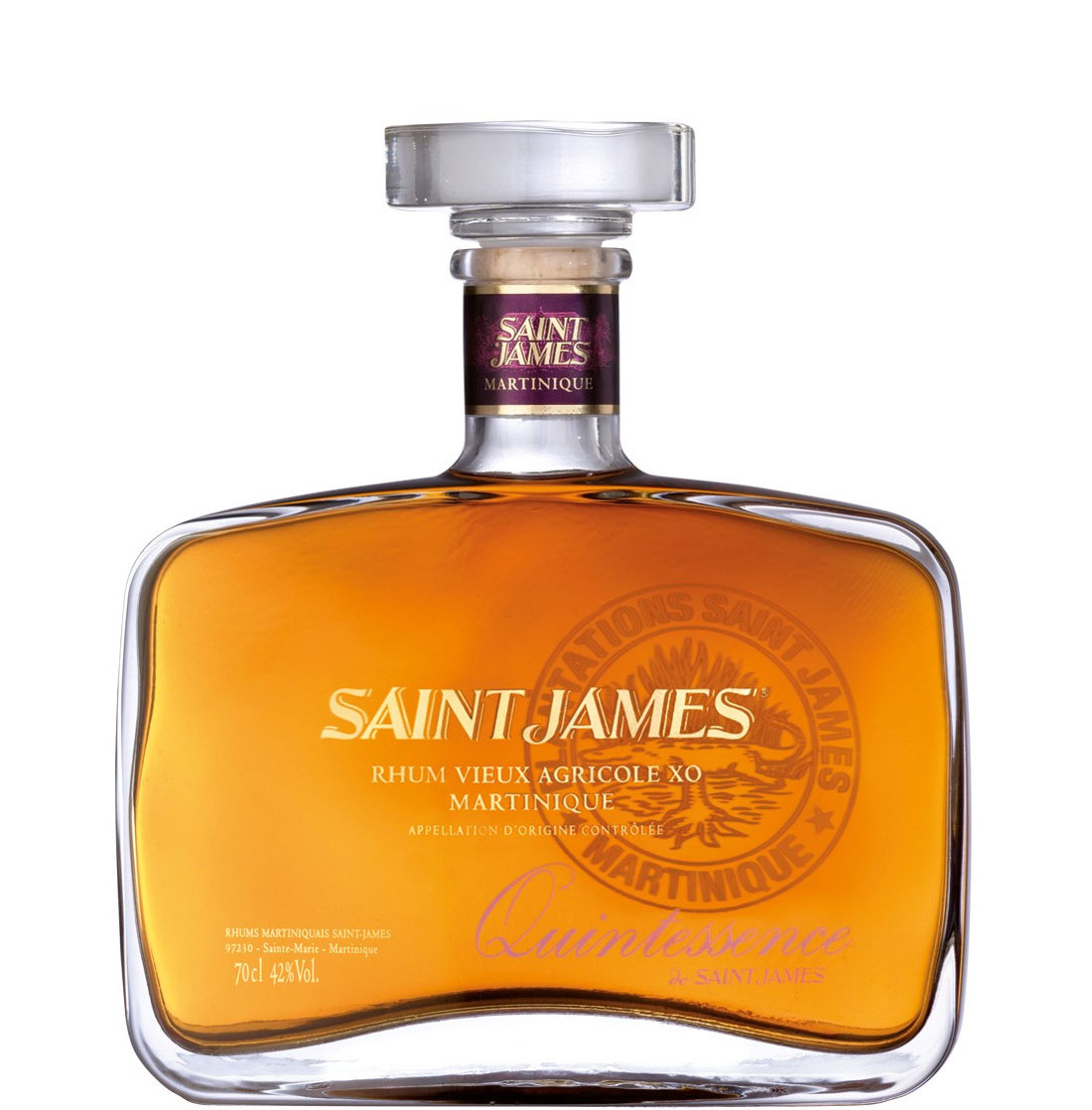 SAINT JAMES QUINTESSENCE 70cl 42% - Rhum Vieux Agricole - Products ...