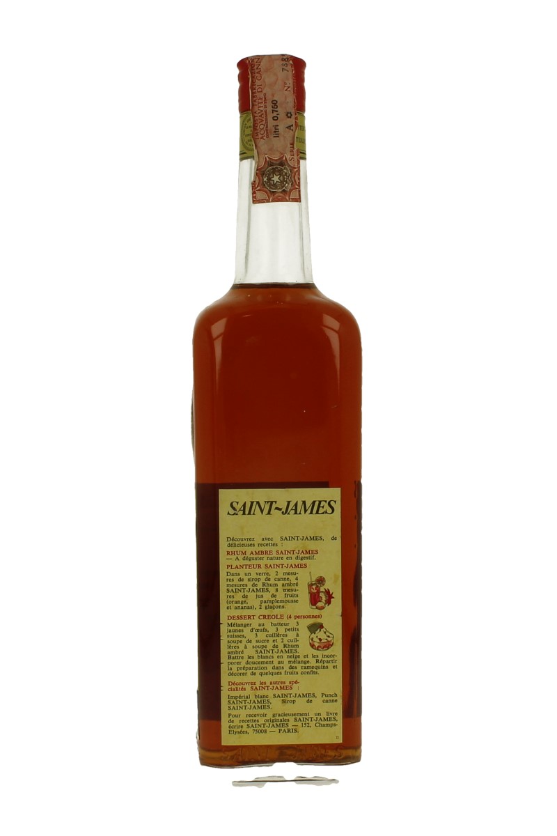 Saint James Rhum Vieux - Bot.70's 75cl 47% - Rhum Vieux Agricole ...
