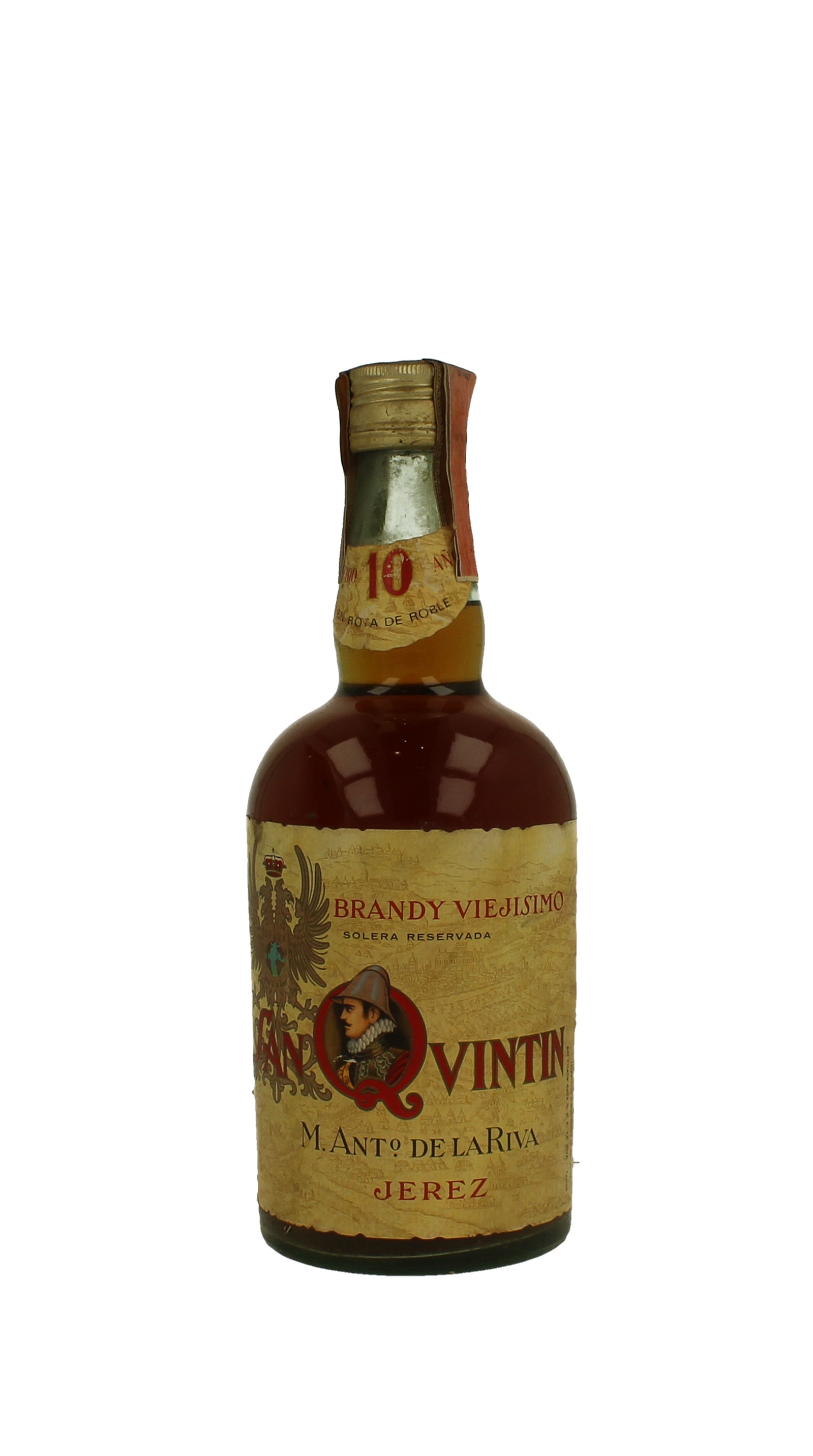 San Quintin Brandy 10 years Old Bot 60/70's maybe 50's 75cl 40% ...