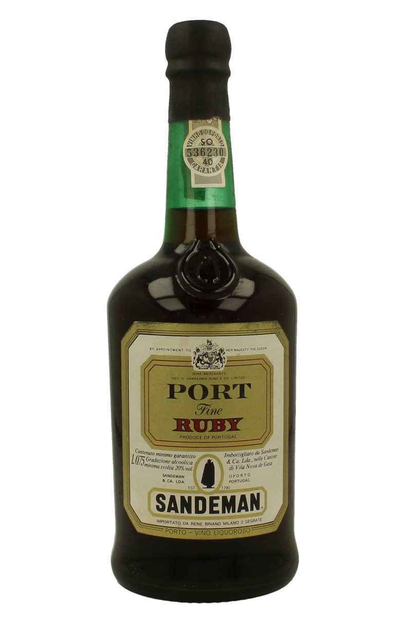 SANDEMAN Port Fine Ruby Bot. 70/80's 75cl 20% - Products - Whisky ...