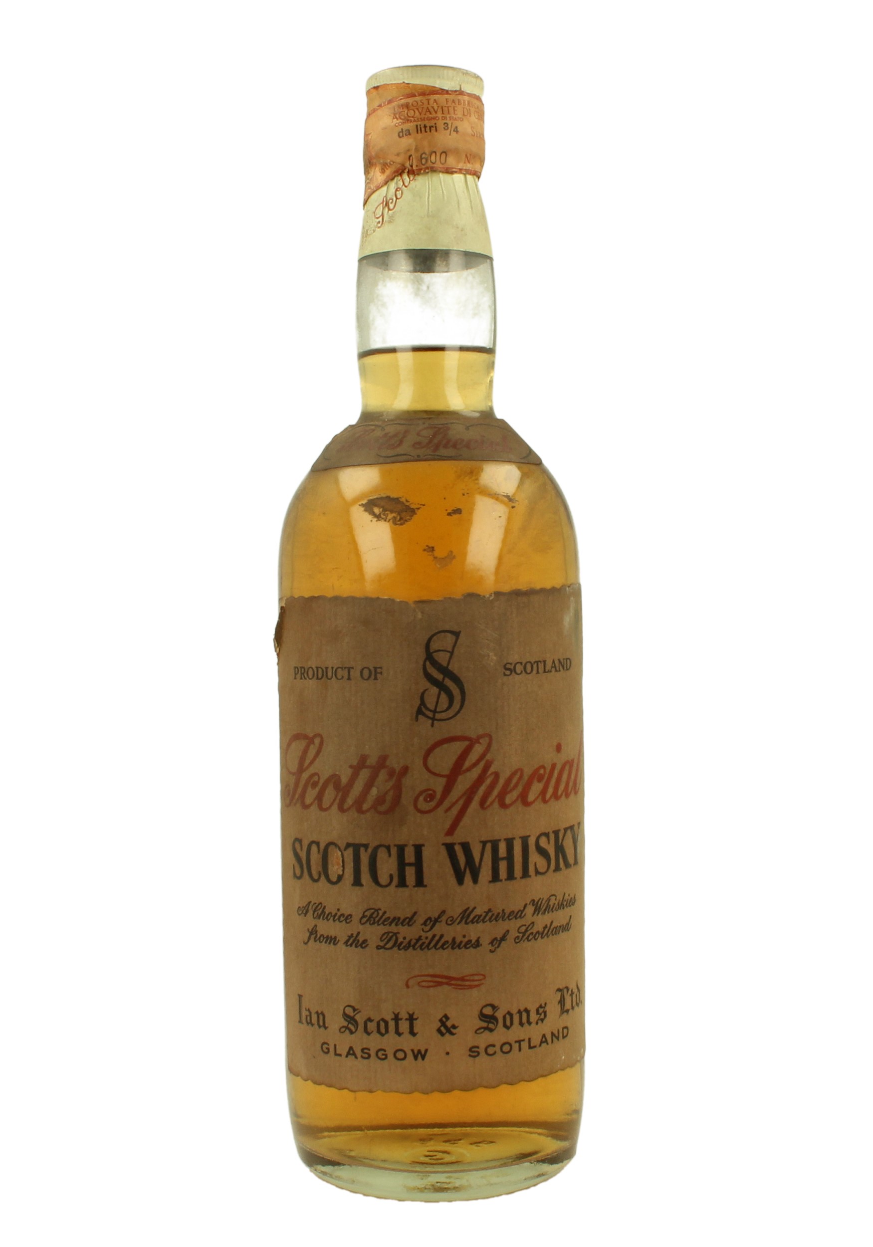SCOTT'S SPECIAL Bot.60's 75cl 43 % Ian Scott & Sons - Blended ...