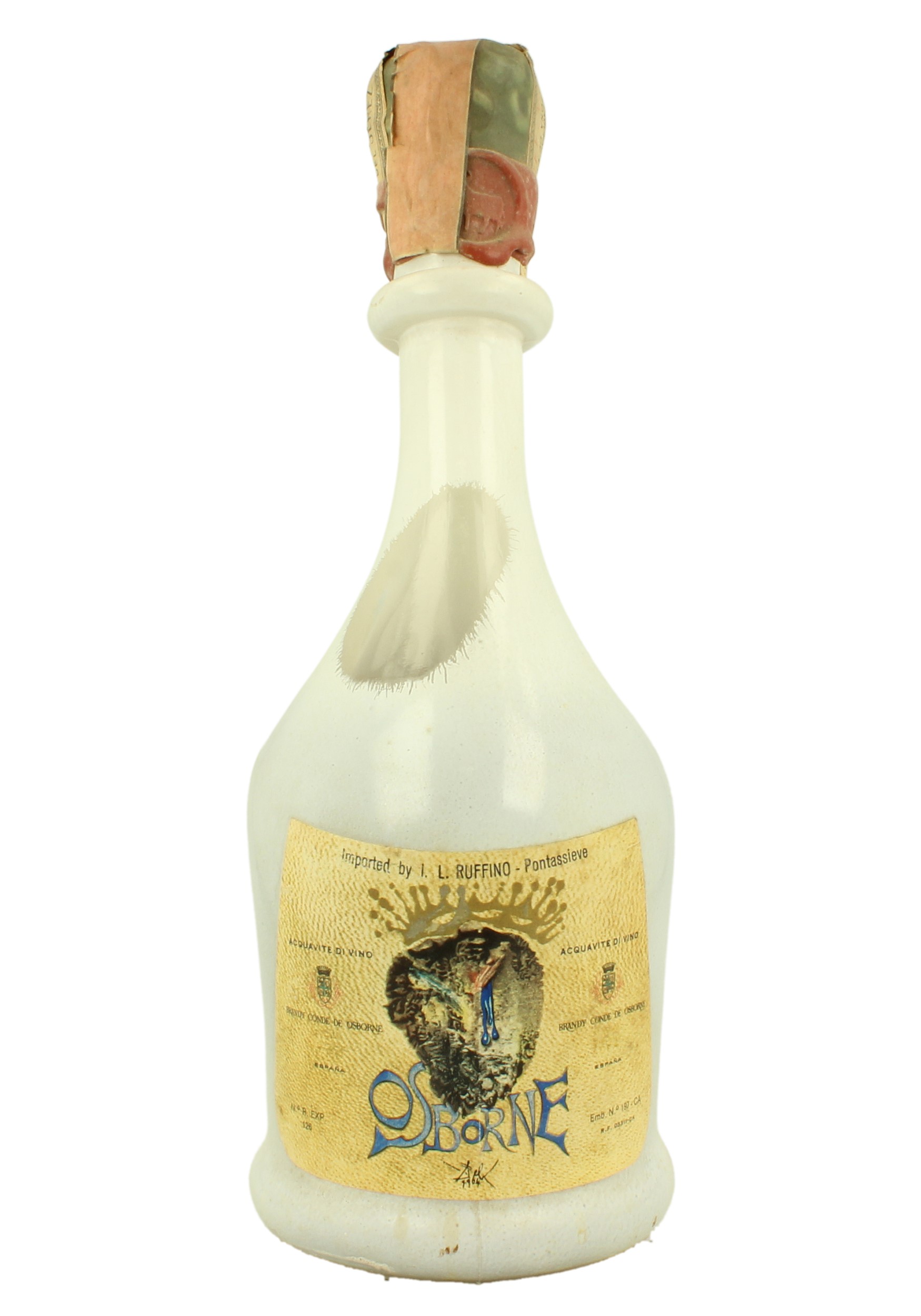 Spanish Brandy OSBORNE Dali' Design Bot 60/70's 75cl 40% LOW LEVEL like ...