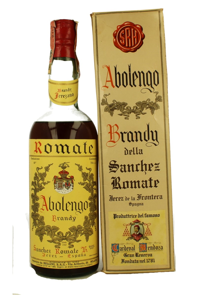 Spanish Brandy Romate Abolengo Bottled around 1970 75cl 40% - Products ...