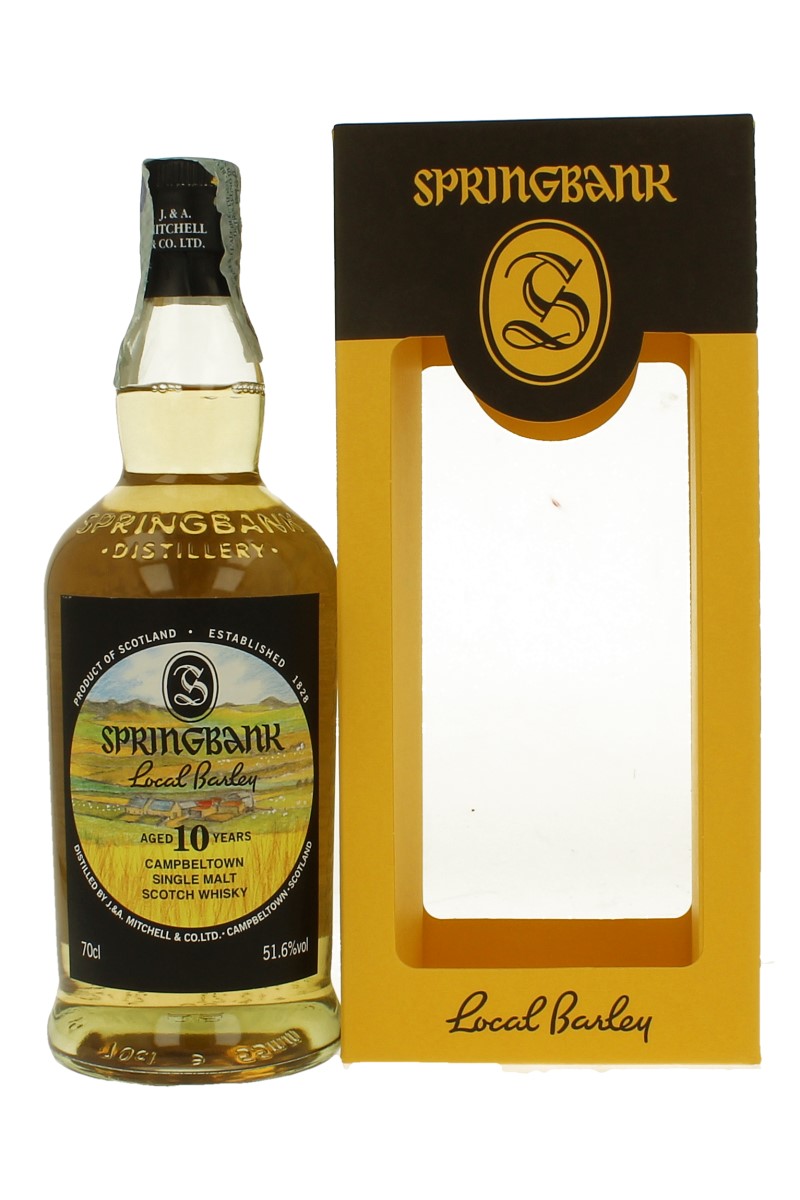 SPRINGBANK 10 years old 70cl 51.6%% LOCAL BARLEY-2022 - Products ...