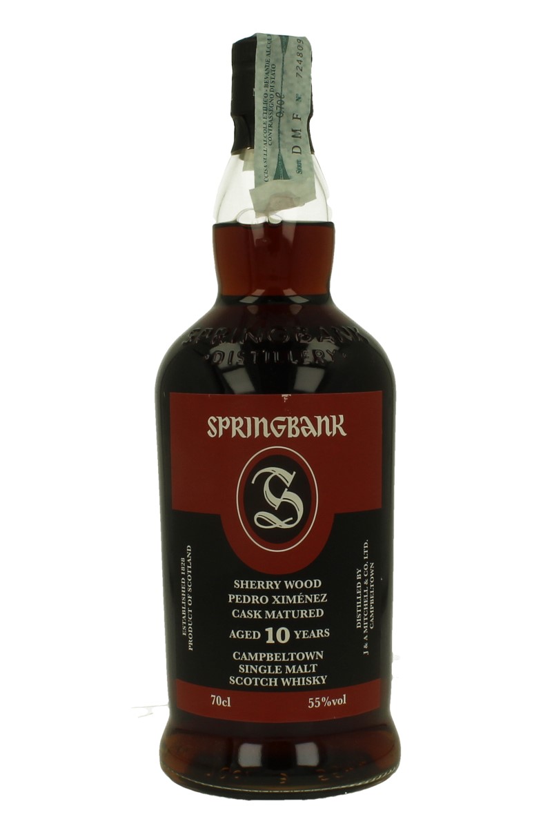 SPRINGBANK 10 years Old 70cl 55% OB - 2022 Edition PX Cask matured ...