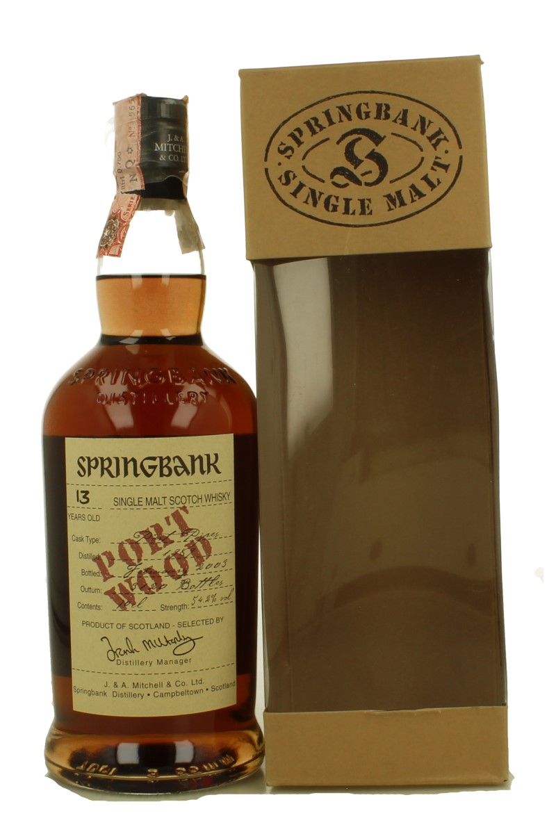 SPRINGBANK 13 Years Old Bottled 2003 70cl 54.2% OB- Port Wood ...