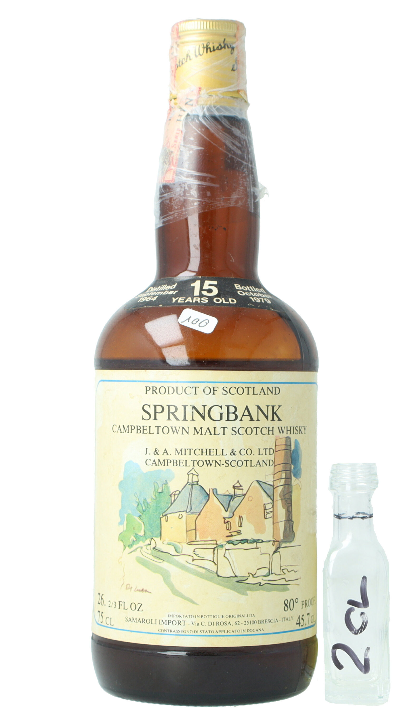 Springbank Campbeltown Scotch Whisky 15 years old 1964 1979 2cl 45.7% ...