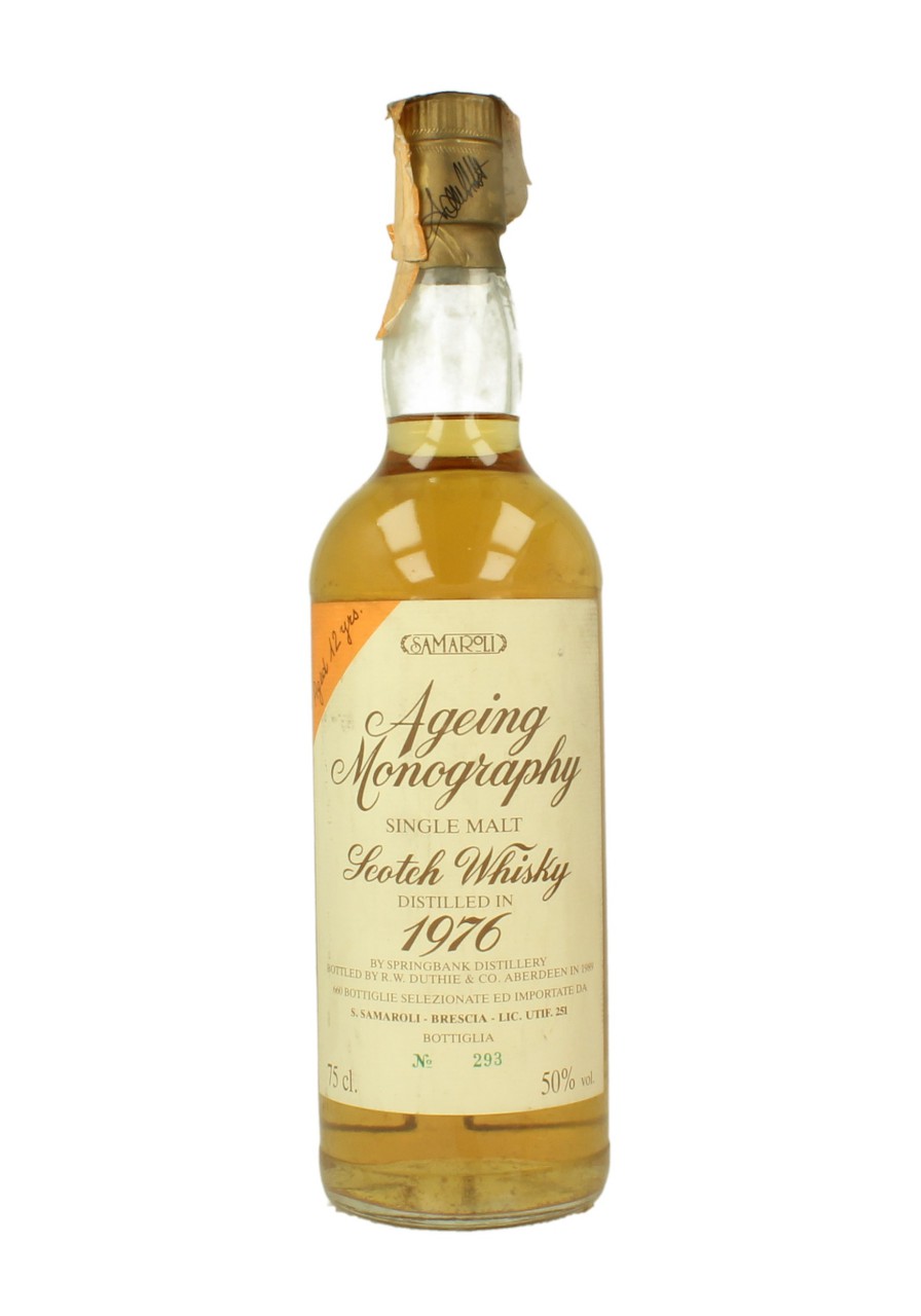 Springbank Campbeltown Scotch Whisky 1976 1989 75cl 50% Samaroli-Ageing ...