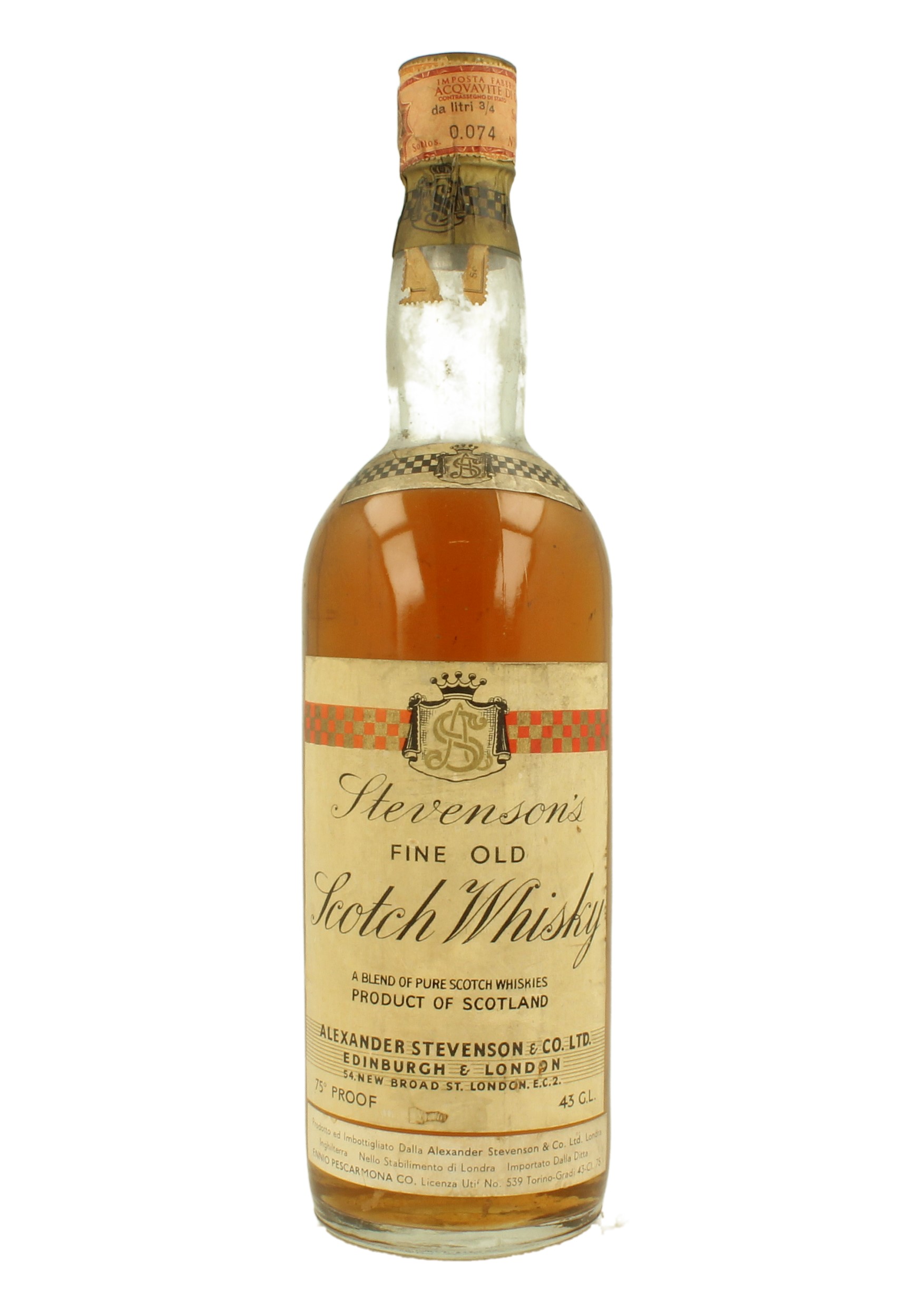 STEVENSON'S Fine Old Bot.60/70's 75cl 75°proof - Blended - Products ...