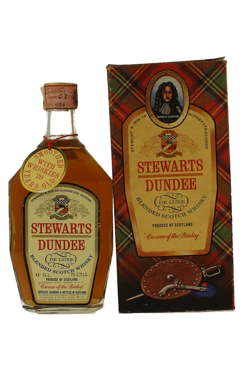 STEWARTS DUNDEE DeLuxe 20 Years old Bot 60/70's 75cl 43% - Products ...