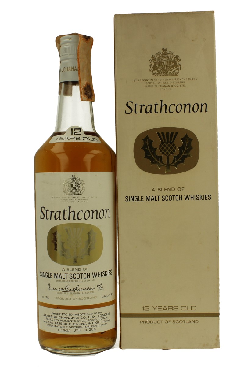 STRATHCONON Malt 12yo Bot.70/80's 75cl 40% James Buchanan - Products ...