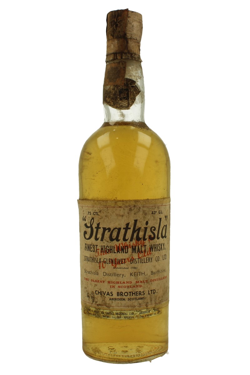 STRATHISLA 10yo bot 60/70's 75cl 43% Chivas Brothers BAD LABEL ...