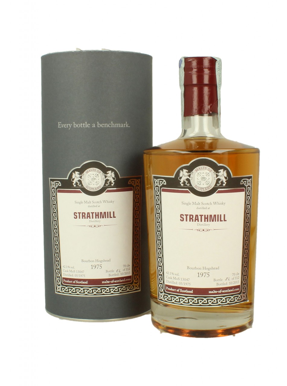 STRATHMILL 1975 2013 42.1% Malts of Scotland - Bourbon Hogs. #13047 ...