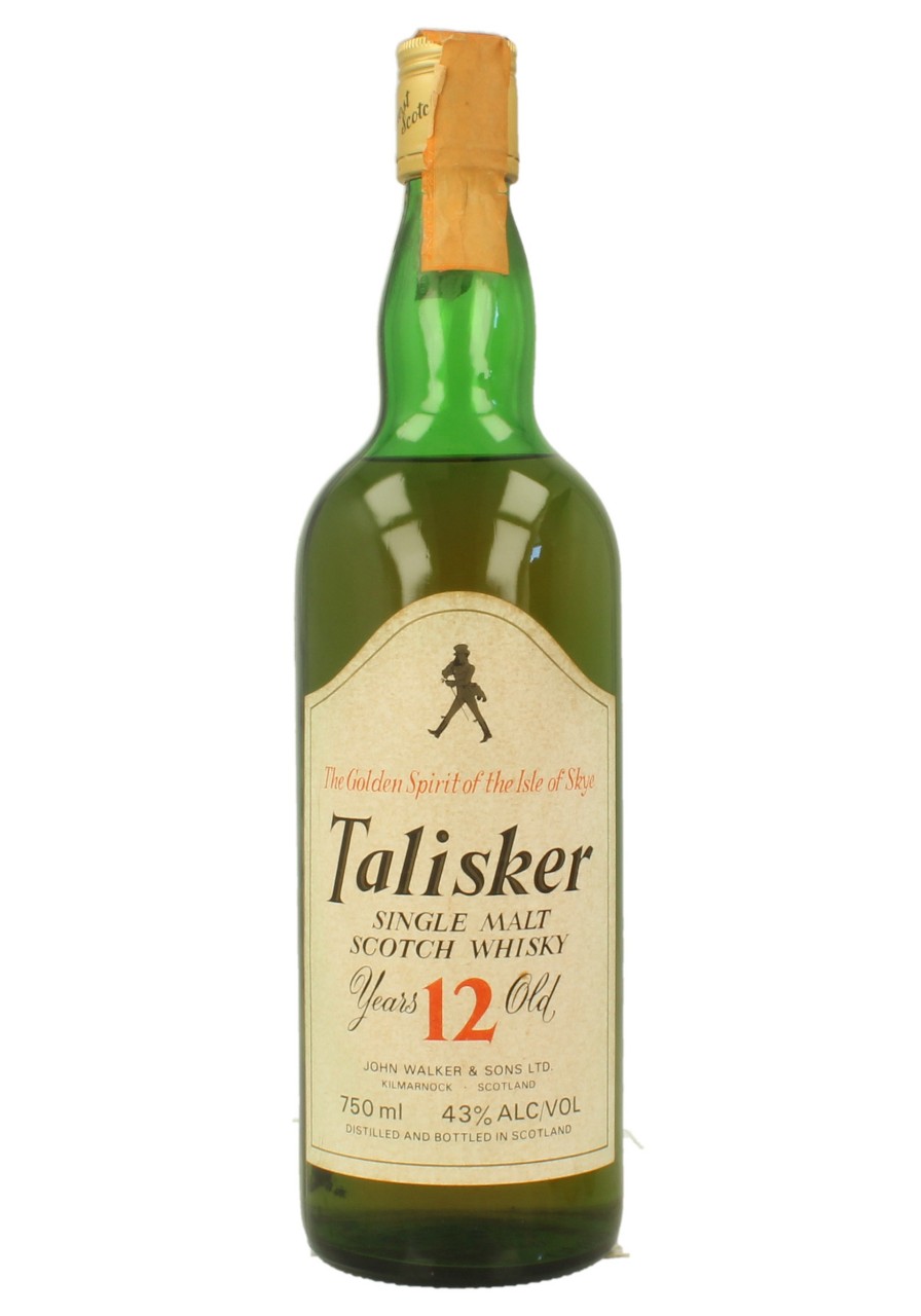 TALISKER Island Scotch Whisky 12 year old Bot.80's 75cl 43% OB ...