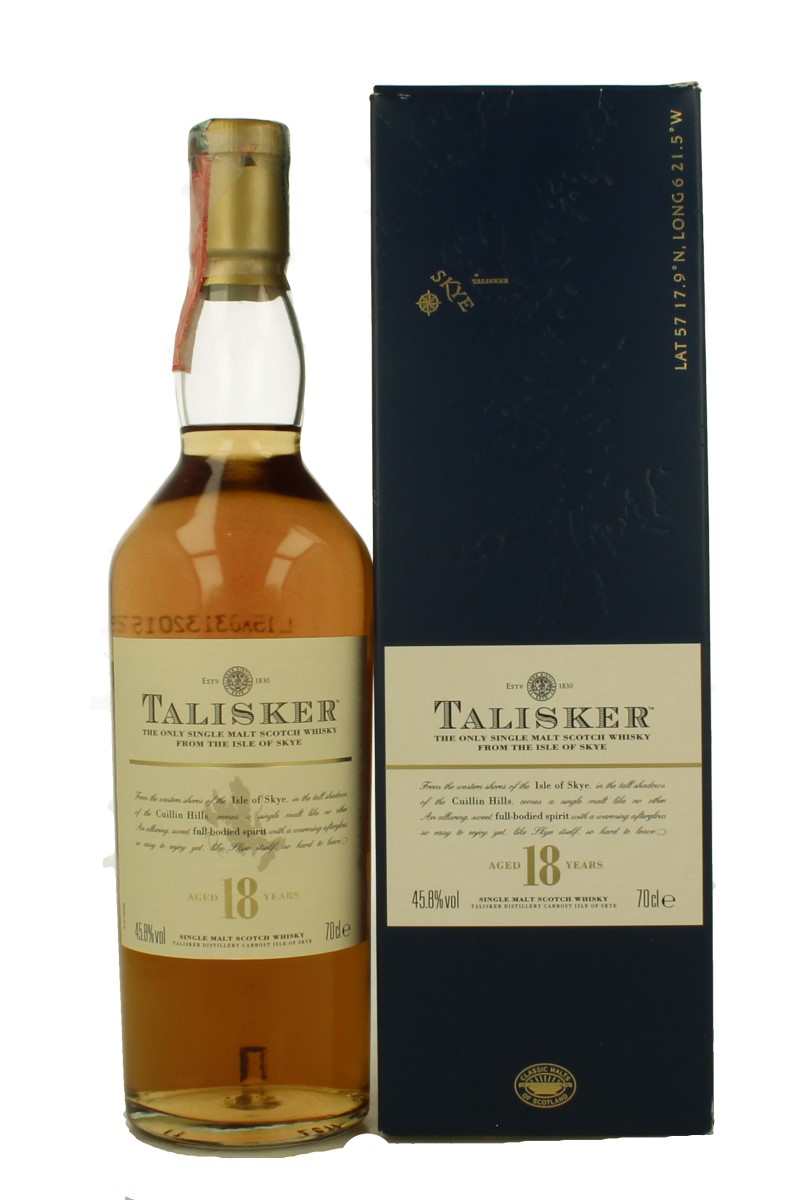 Talisker Island Scotch Whisky 18 Year Old Bot early 2000 70cl 45.8% OB ...