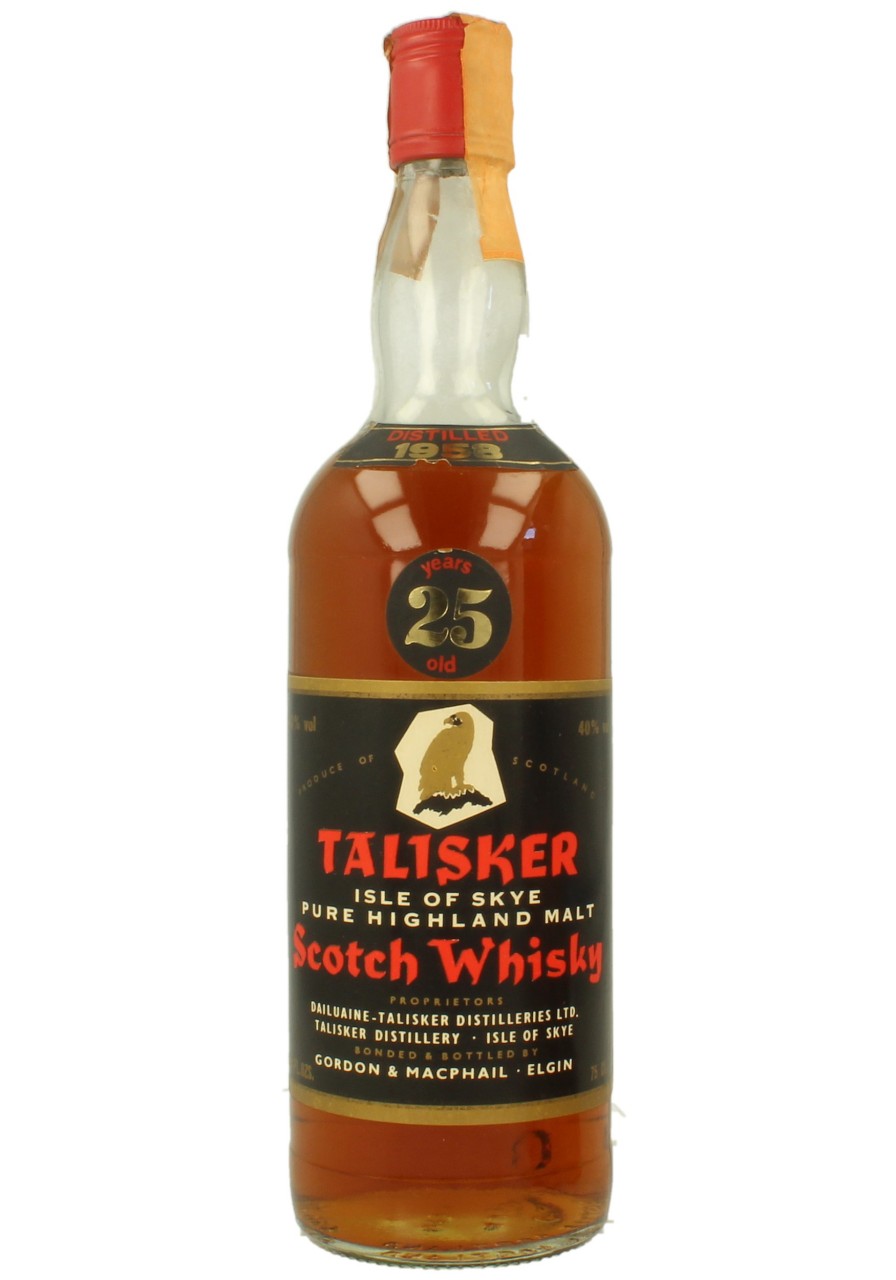 TALISKER Island Scotch Whisky 25 year old 1958 75cl 40% Gordon MacPhail ...
