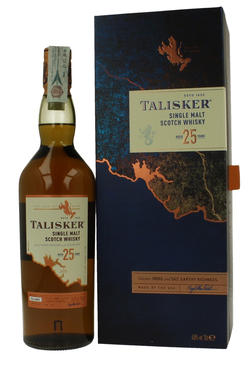 TALISKER Island Scotch Whisky 25 years old 70cl 45.8% - Products ...