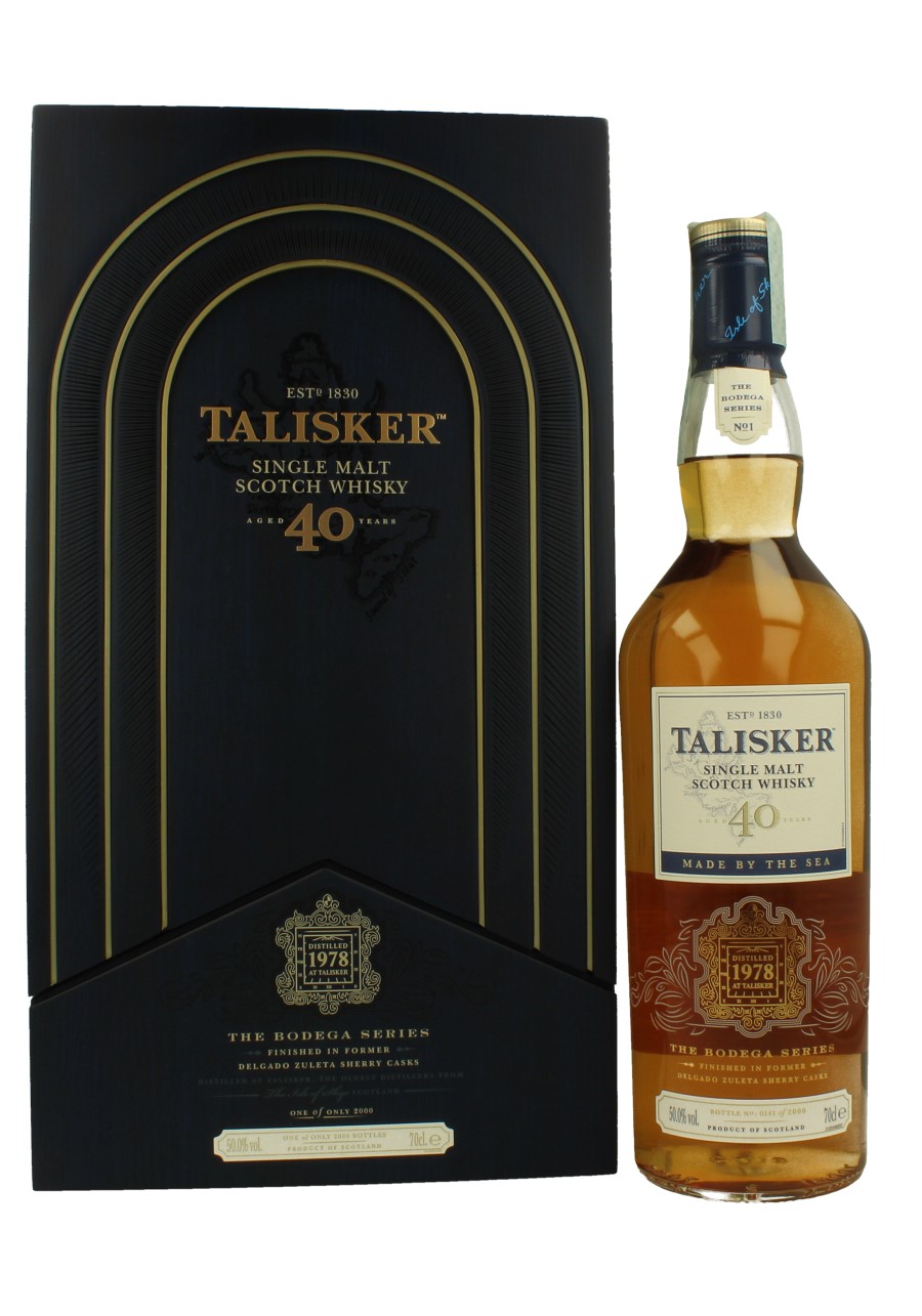 TALISKER Island Scotch Whisky 40 year old 1978 2018 70cl 50% - Products ...