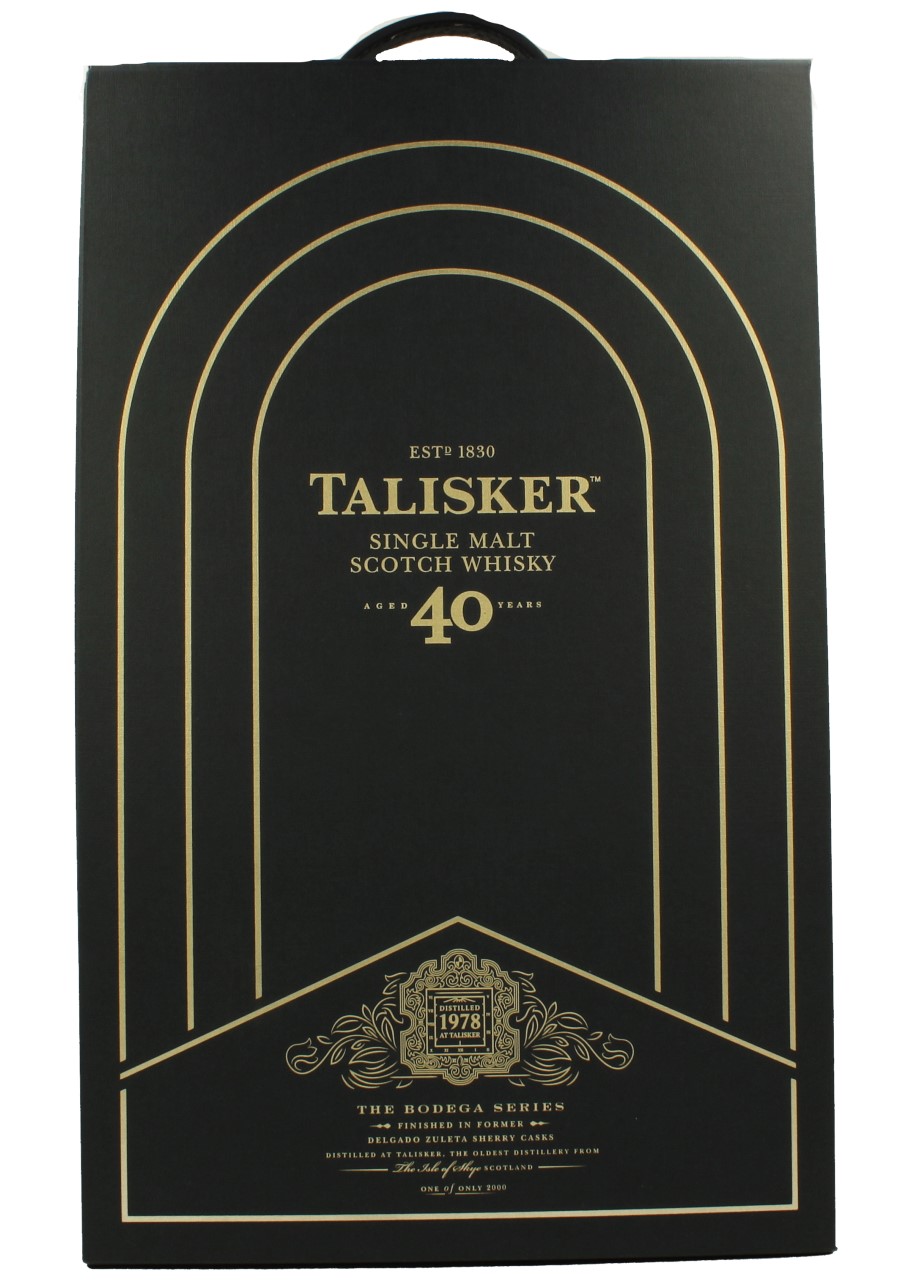 TALISKER Island Scotch Whisky 40 year old 1978 2018 70cl 50% - Products ...