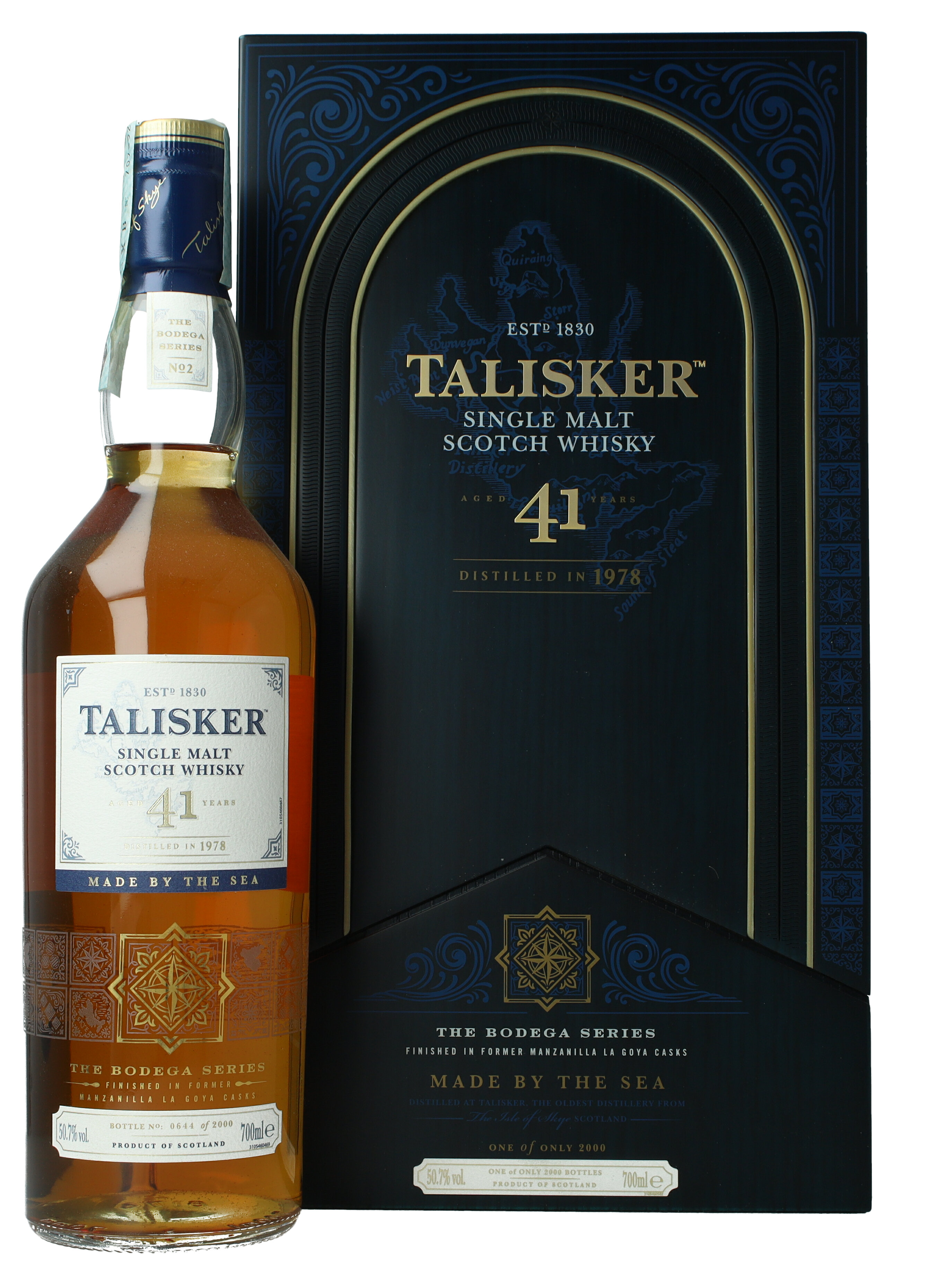 TALISKER Island Scotch Whisky 41 year old 1978 70cl 50.7% - The Bodega ...