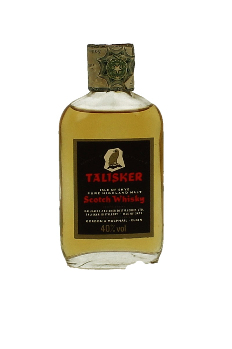 Talisker miniature 5x5cl Very rare Flat - Products - Whisky Antique ...