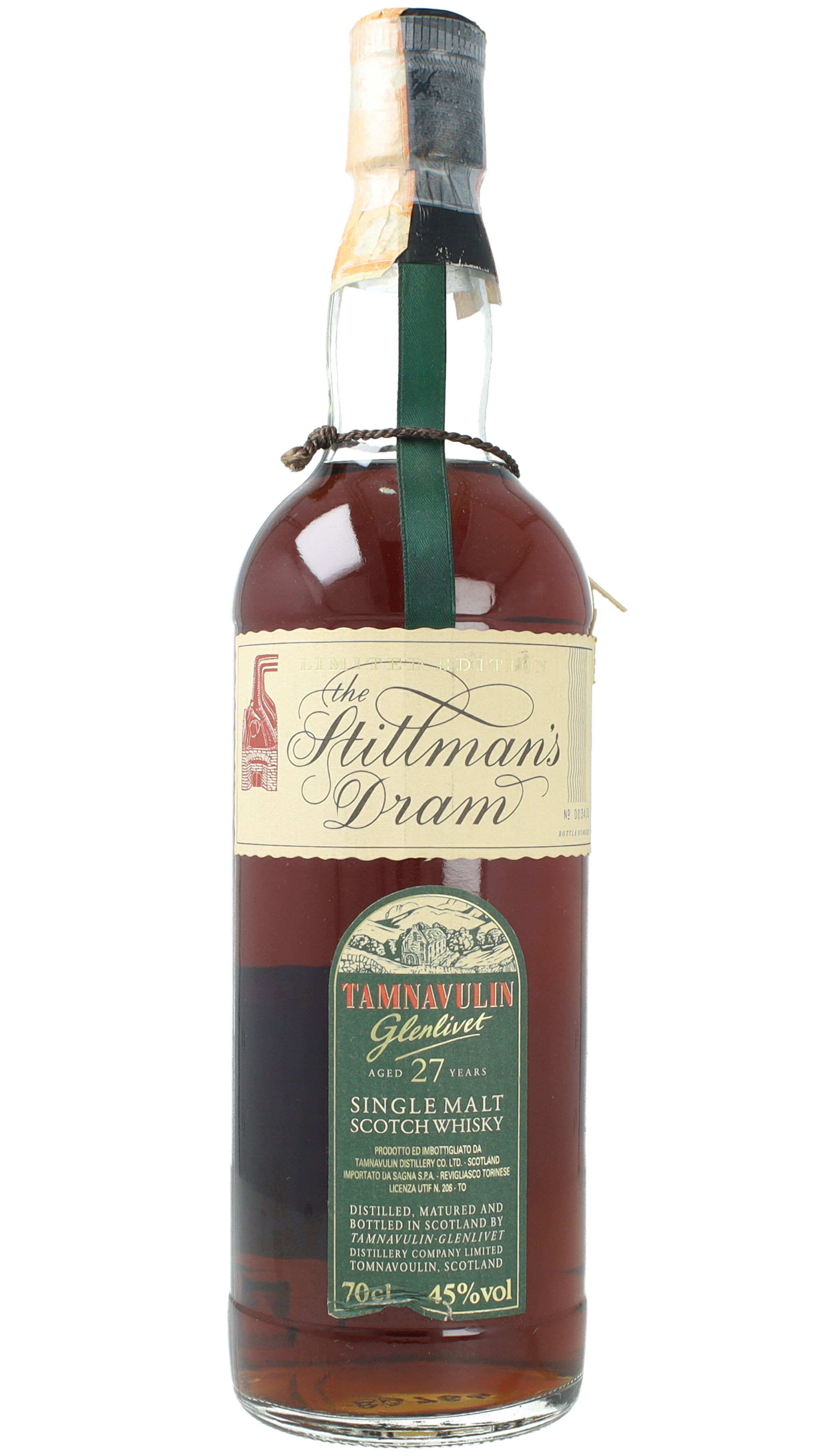 Tamnavulin Speyside Scotch Whisky 27 Year Old 70cl 45% The Stillman's ...
