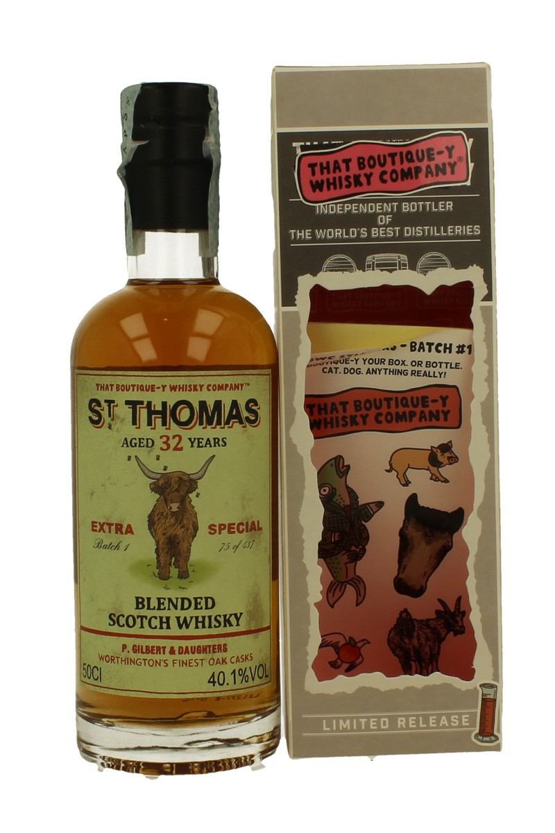 TBWC St. Thomas Blended Whisky 32 years old 50cl 40.1% - batch #1 ...