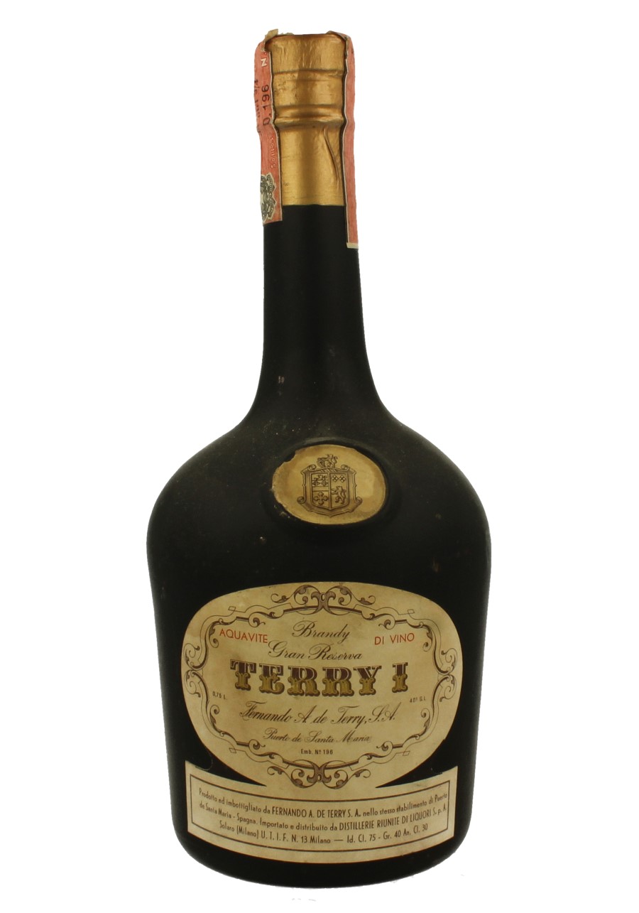 TERRY I Brandy Bot.60/70's 75cl 40% - Products - Whisky Antique, Whisky ...