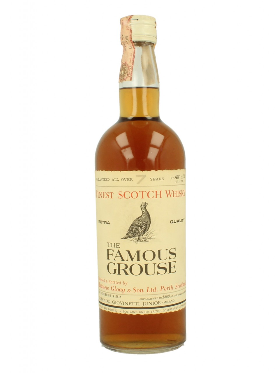 THE FAMOUS GROUSE 7yo Bot.60/70's 75cl 43% Matthew Gloag & Co ...