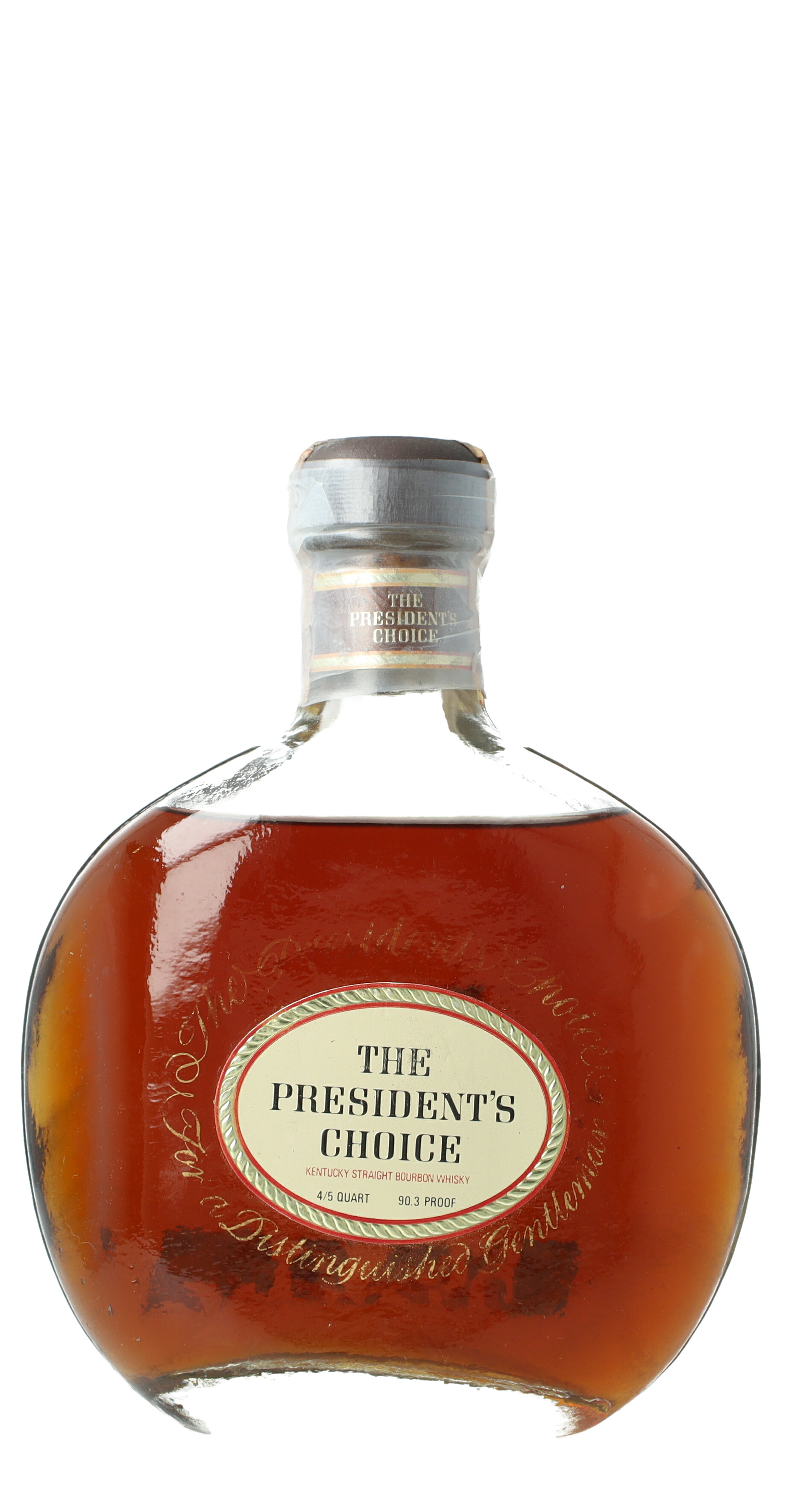 The President Choice Straight Bourbon Whiskey - Bot.60's or 70's 75cl ...