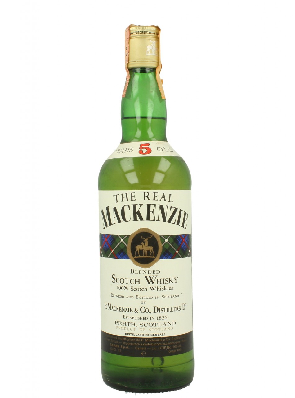 THE REAL MACKENZIE 5yo Bot.80's 75cl 40% - Blended - Products - Whisky ...