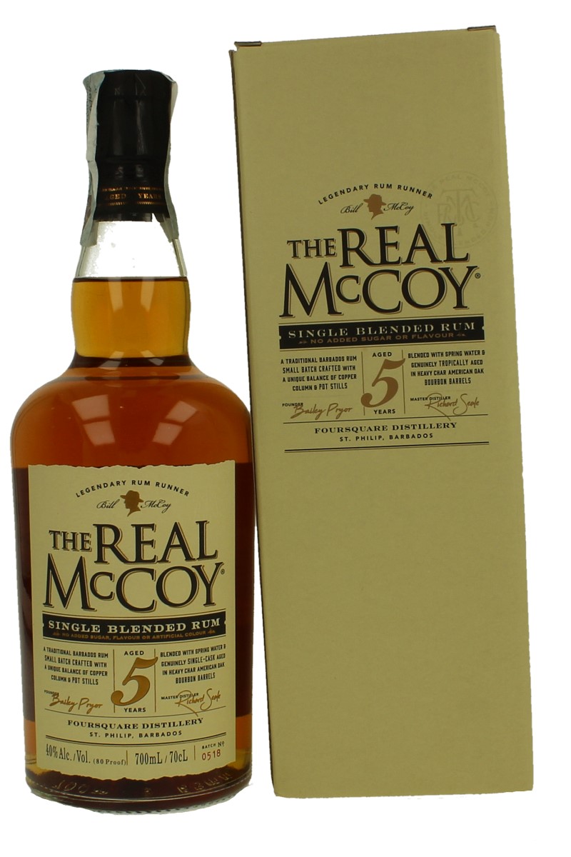 THE REAL McCOY 5 years old 70cl 40% NO BOX - Products - Whisky Antique ...