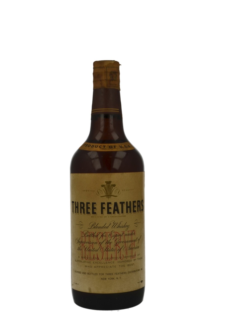 THREE FEATHERS Reserve Bot.60's 75cl - Blended - Products - Whisky ...