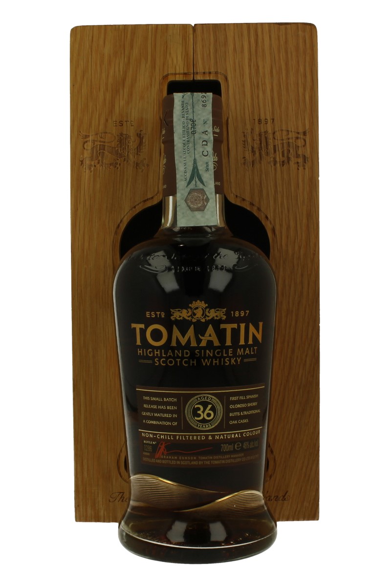 TOMATIN 36 Years Old 70cl 46% OB -Limited Edition Batch 2 First Fill ...