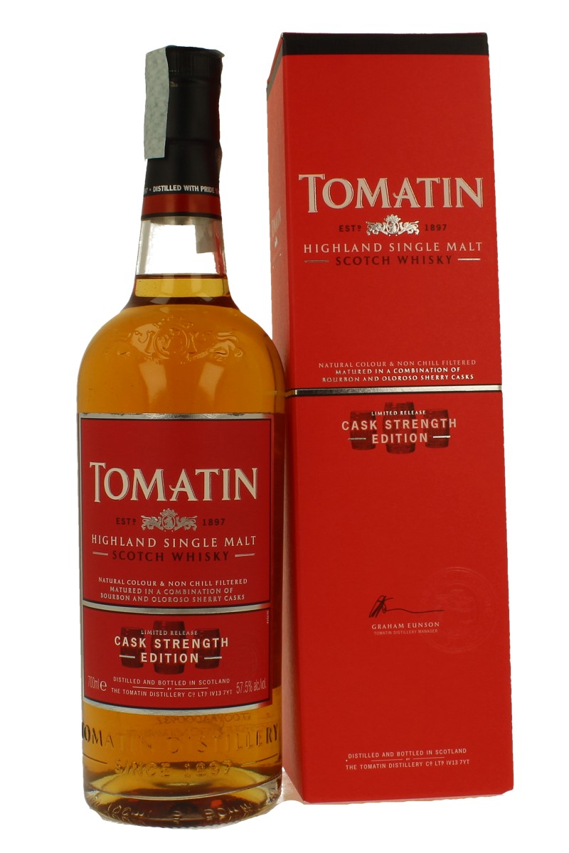 TOMATIN 70cl 57.5% OB -Cask Strenght Edition Limited Releasea ...