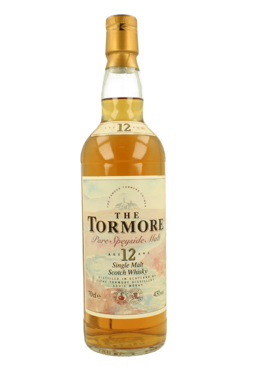 TORMORE 12yo Bot.90's 70cl 43% OB - Products - Whisky Antique, Whisky ...