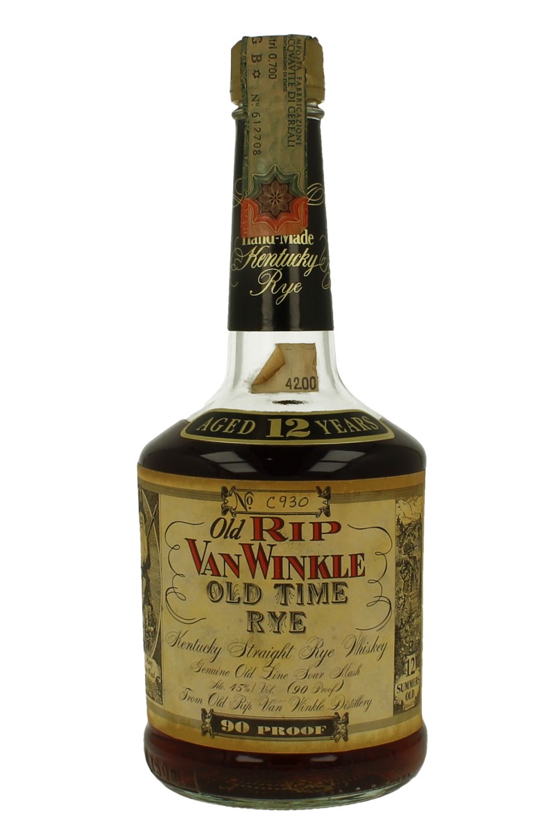 VAN WINKLE Old Time Rye 12 years old 75cl 90 proof old Rip - Products ...