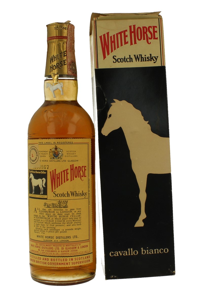 WHITE HORSE Blended Scotch Whisky Bot.70's 75cl 40% White Horse ...