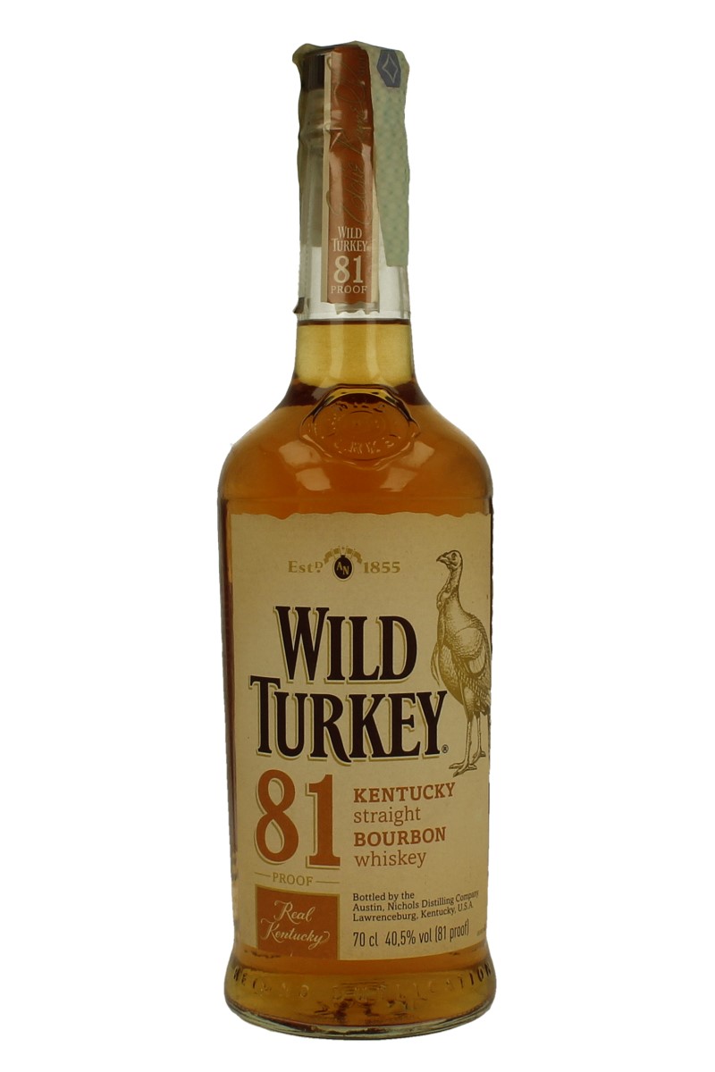 Wild Turkey Straight Bourbon Whiskey 70cl 81 Proof - Products - Whisky ...