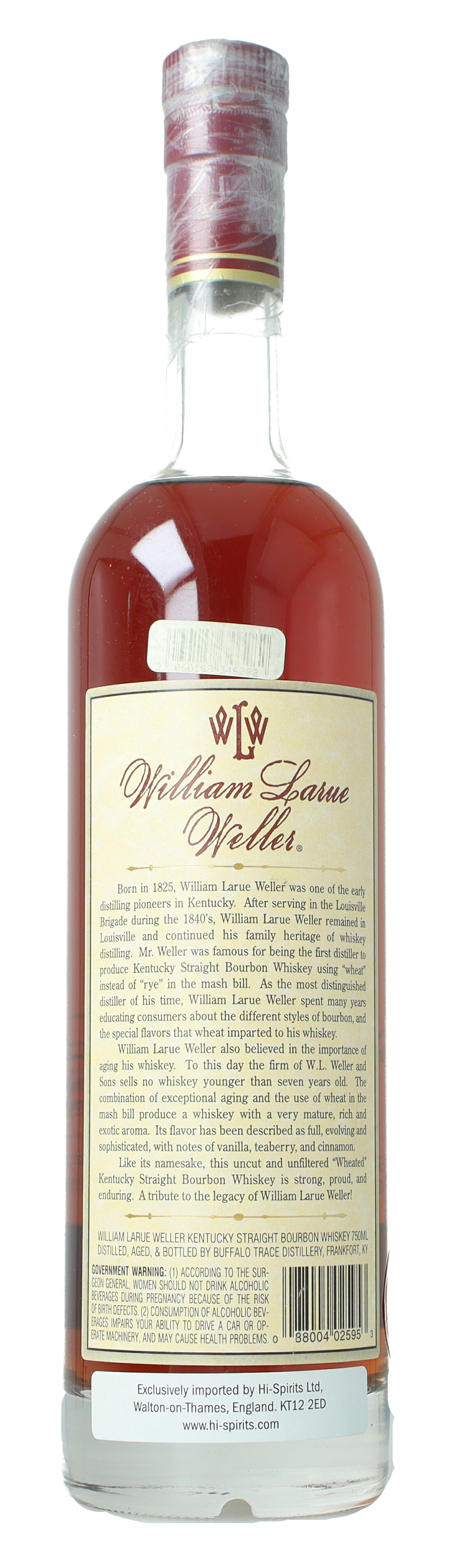 William Larue Weller Kentucky Straight Bourbon Whiskey 17 Year Old ...